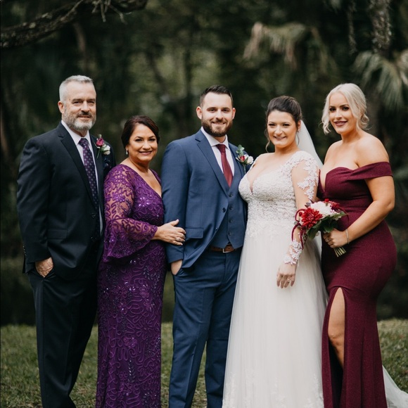 JS Collections | Dresses | Js Collection Dark Violet Formal Gown | Poshmark